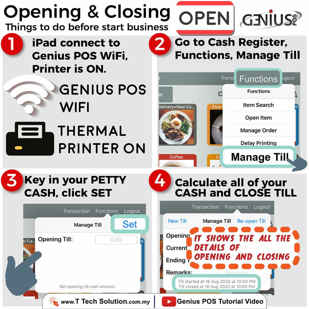 Tutorial Video for Genius Point of Sale (POS) System