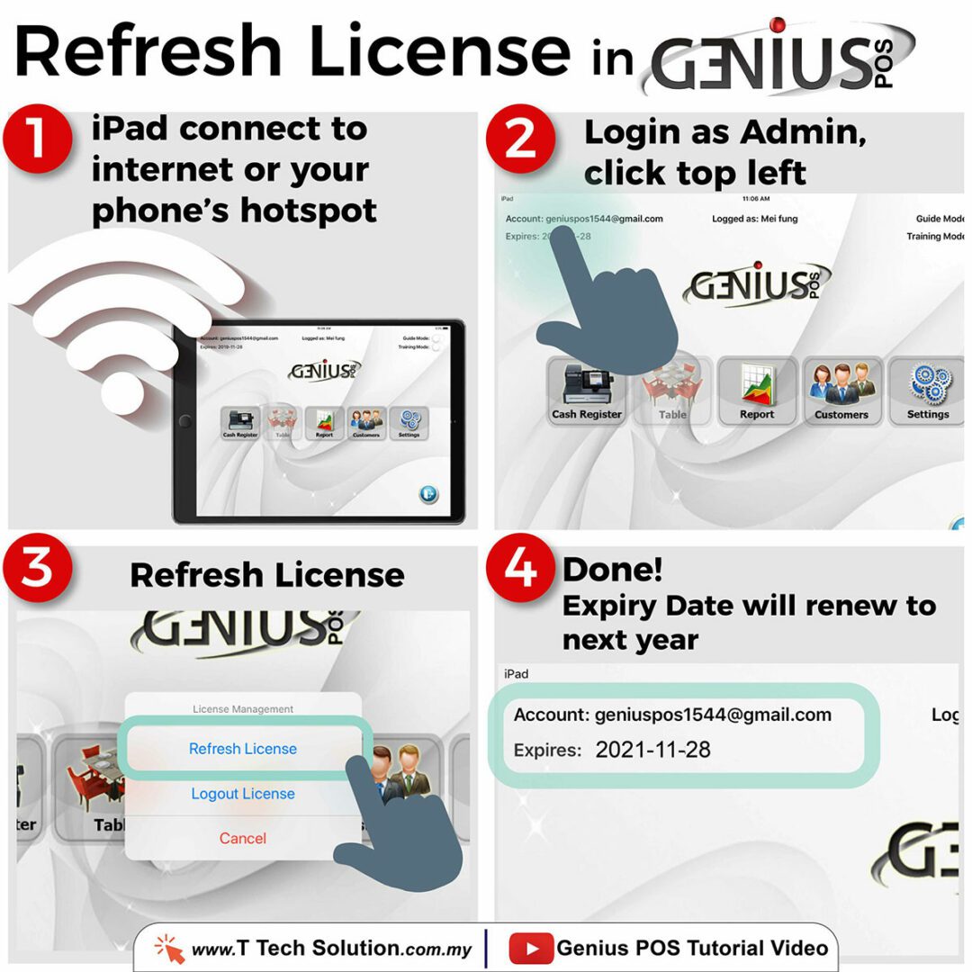 Tutorial Video for Genius Point of Sale (POS) System