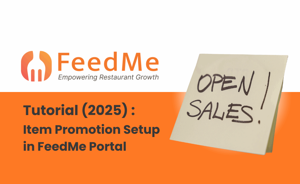 2025 Tutorials: Item Promotion Setup in FeedMe Portal - T Tech Solution